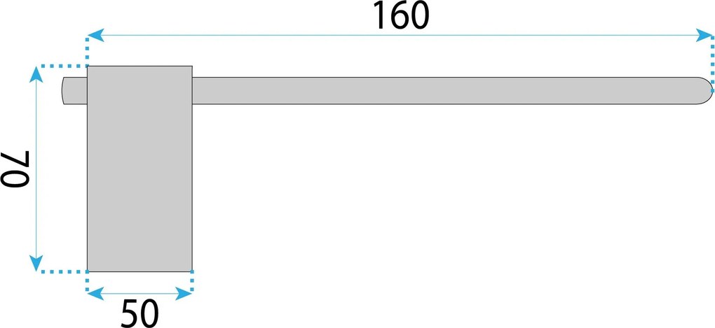 Rea Tomi, držák na toaletní papír, zlatá matná, REA-88057