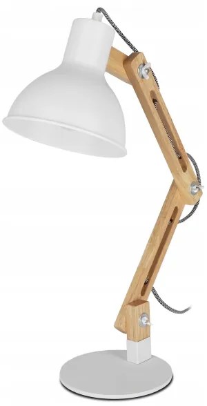 Stolní lampa 1xE27/40W/230V bílá