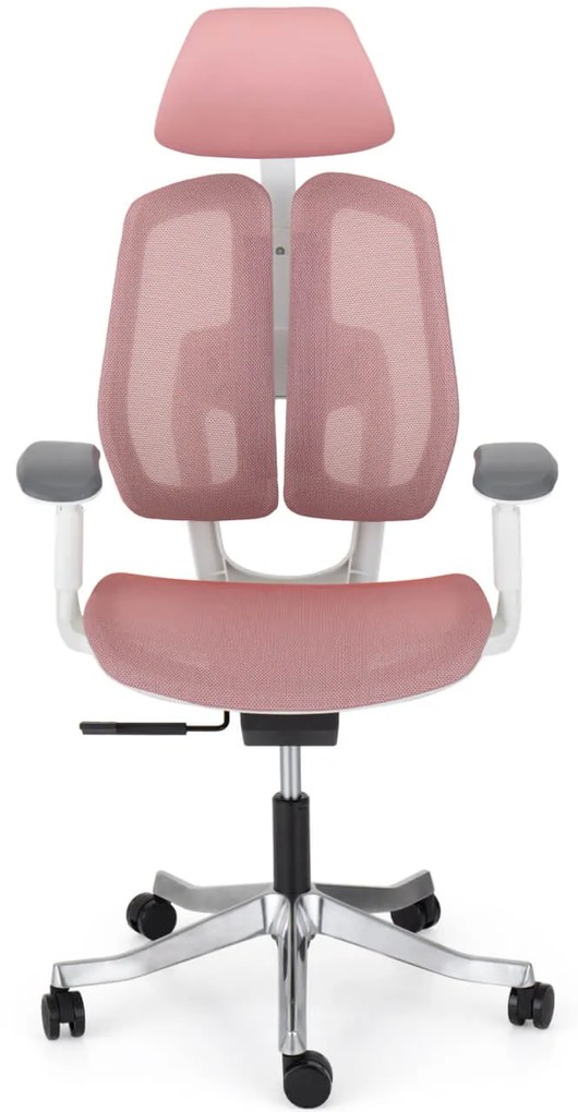 Ergonomická kancelářská židle Liftor Active, růžová (síťovina)