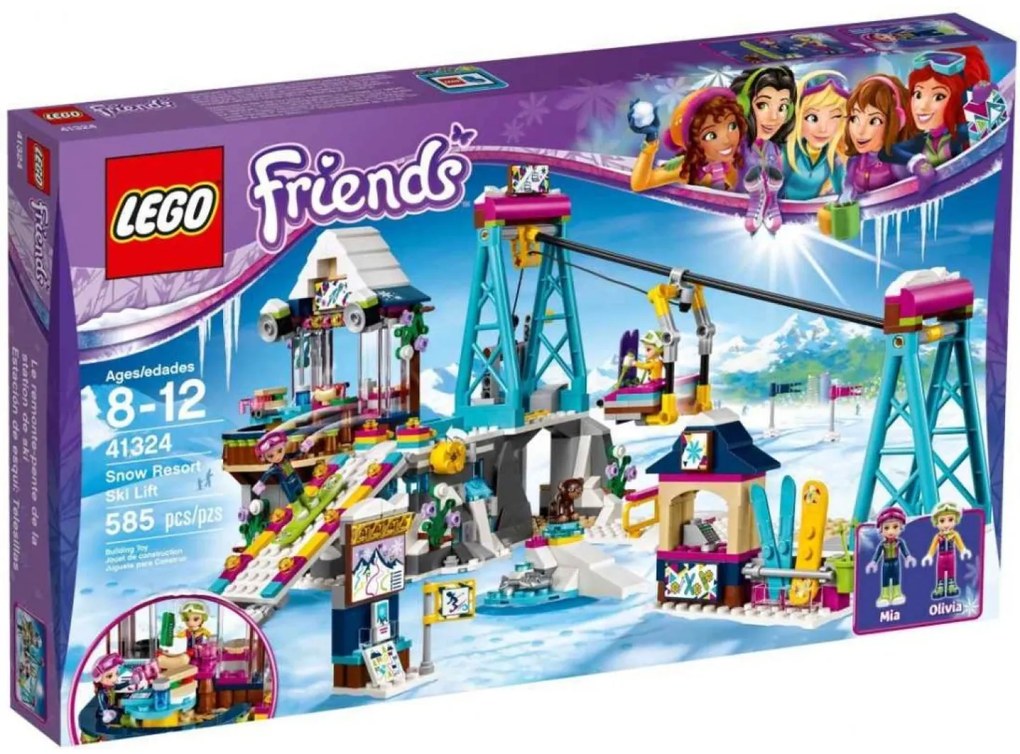 Lego friends 41324 lyžařský vlek v zimním středisku
