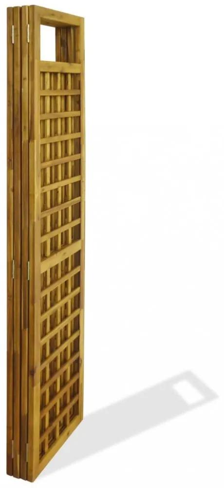 Paravan akáciové dřevo / treláž Dekorhome 240x170 cm (6-dílný)