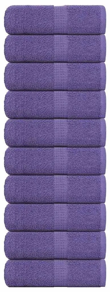 Ručníky FROGN 10 ks fialové 30x30 cm 360 g/m² 136874