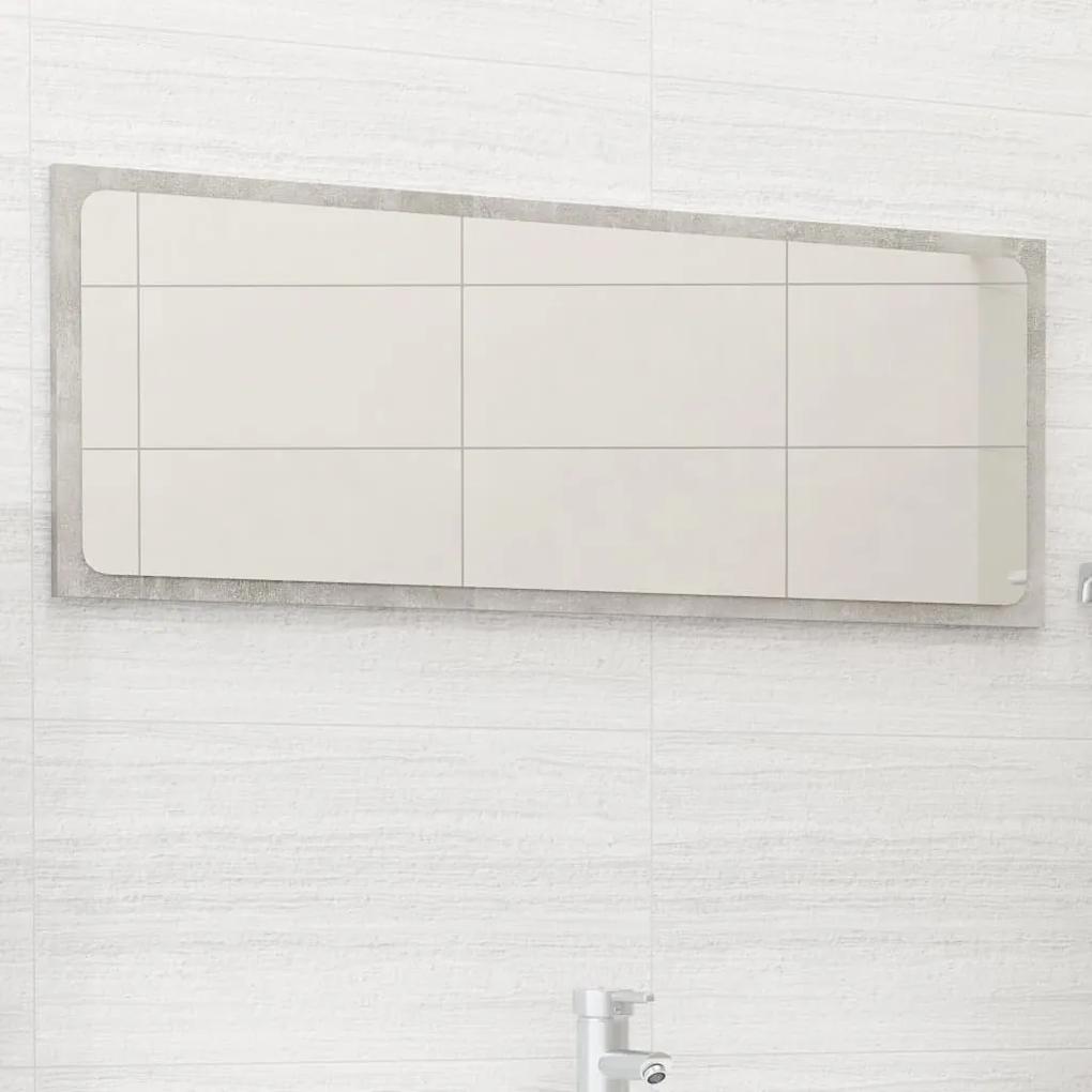 804626 vidaXL Koupelnové zrcadlo betonově šedé 90 x 1,5 x 37 cm dřevotříska