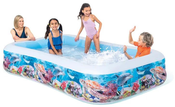 INTEX Dětský obdélníkový bazén Tropical 305 x 183 x 56 cm