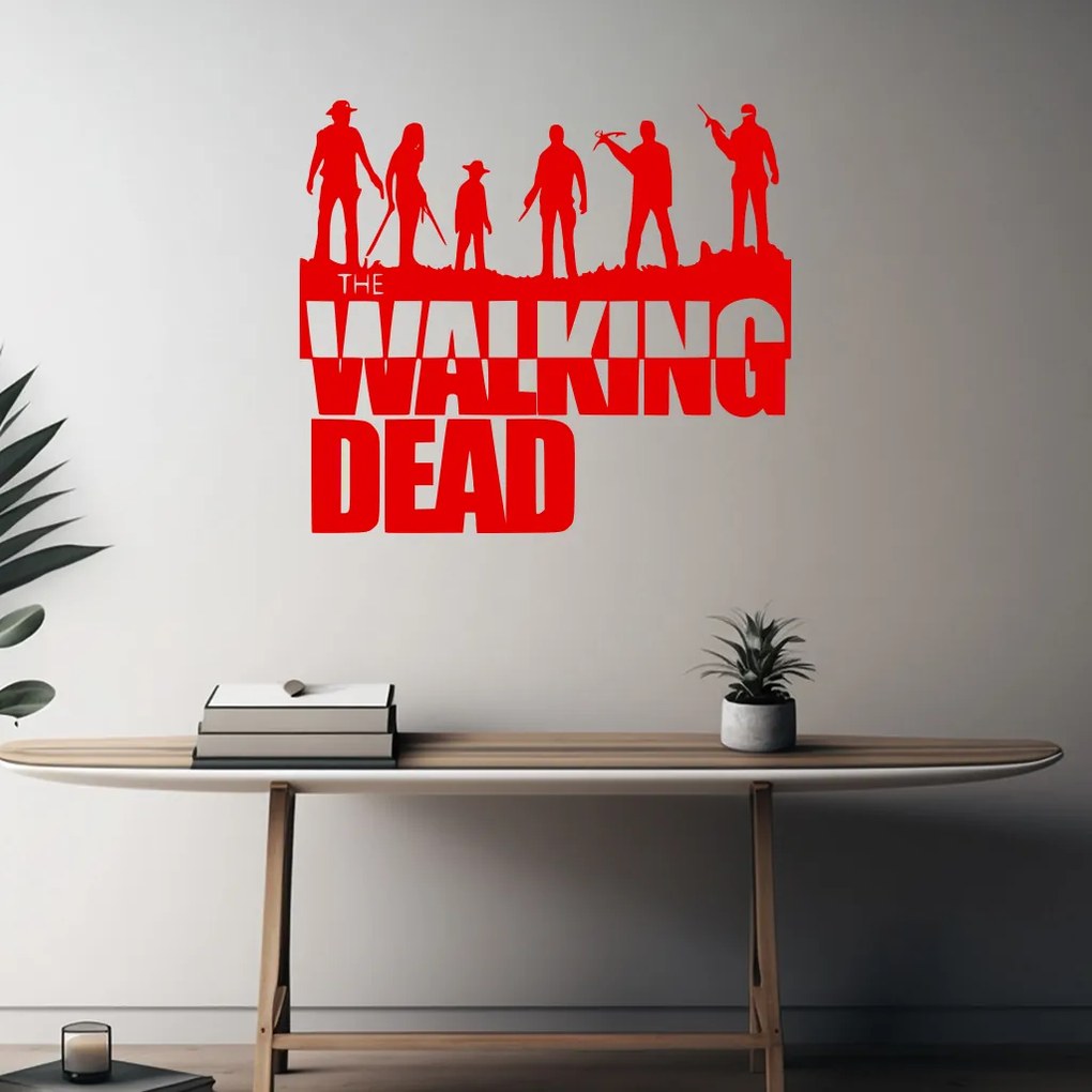 Živá Zeď Samolepka na zeď The Walking Death Barva: černá
