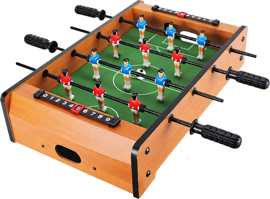 LEAN Toys Sportovní dovednostní hra – stolní fotbal pro děti, stůl 51 x 31 cm