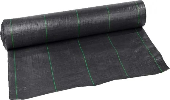Černá agrotextilie proti plevelu 1 × 50 m, 70 g/m²