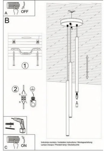 Lustr SOLLUX Pastelo 3p G9 3x40W bez zdroje SL.0471 černá