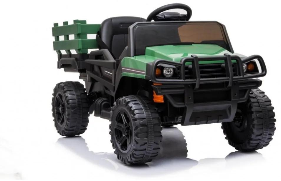 HračkyZaDobréKačky Dětské elektrické autíčko Farmářský Pick-Up zelené
