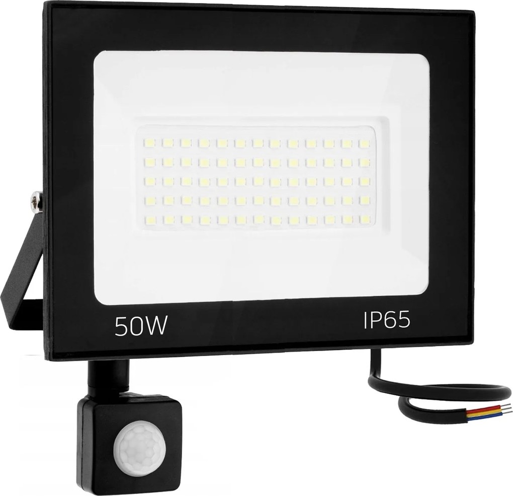 Toolight LED reflektor s pohybovým čidlem 50W RSL008-50NS
