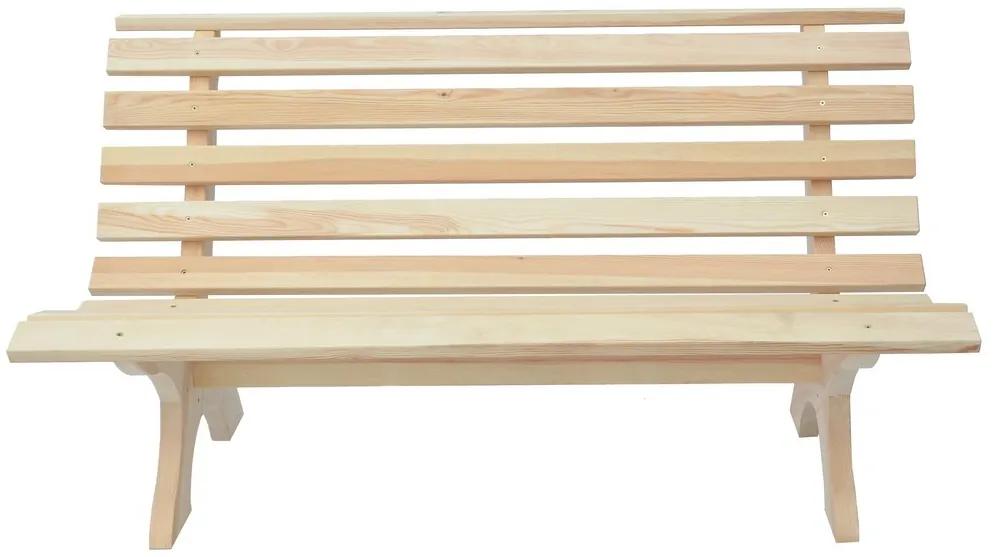 Rojaplast RETRO dřevěná lavice - PŘÍRODNÍ