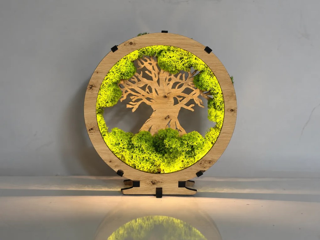 Li-Go "Mech a strom" lampa 20x22 cm provedení povrchu: dub světlý
