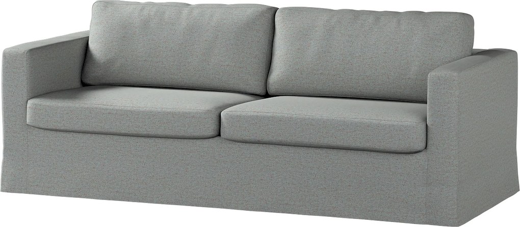 Potah na pohovku IKEA Karlstad 3-místná, nerozkládací, dlouhý barva modrá látka pletený vzor