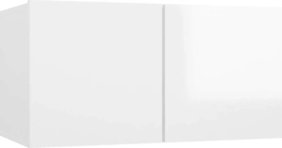 vidaXL Závěsné TV skříňky 3 ks 60x30x30 cm kompozitní dřevo [804528] Barva: Bílá