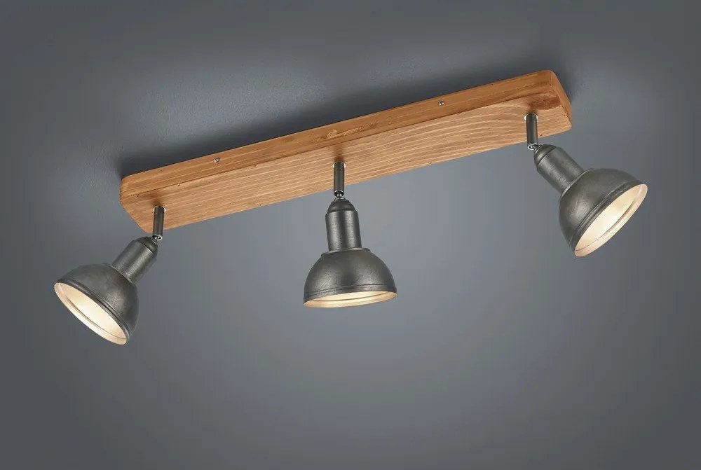 Bodové svítidlo v tmavě šedo-přírodní barvě 11x58 cm Delhi – Trio