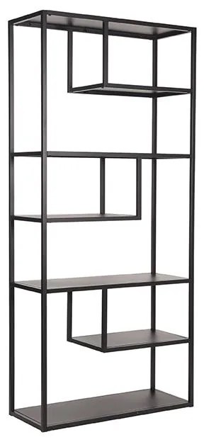 LABEL51 Kovová knihovna LOFT černá Color: Black SL-51.020