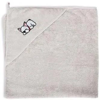 Ceba Froté ručník s aplikací a kapuckou 100 x 100 cm Printed Line Unicorn