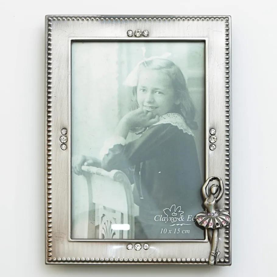 Stříbrný fotorámeček ve vintage stylu | BIANO