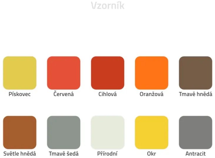 Báča Beton Krajovky k zámkové dlažbě - Květ drsný 4,5 cm (půlky) Barva: Červená, Varianta: Půlka dlouhá