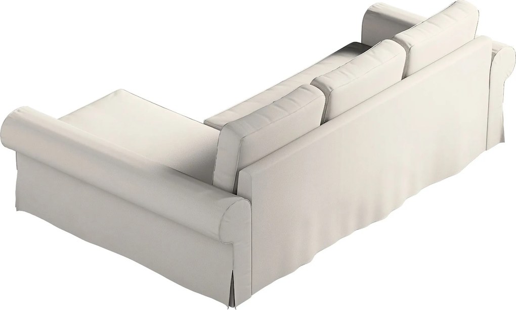 Potah na pohovku IKEA Backabro rozkládací se šezlongem barva šedá látka pletený vzor