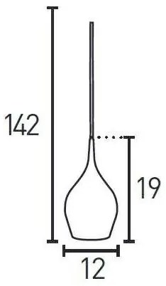 Searchlight 6461-12RE - Lustr na lanku VIBRANT 1xE14/60W/230V červená
