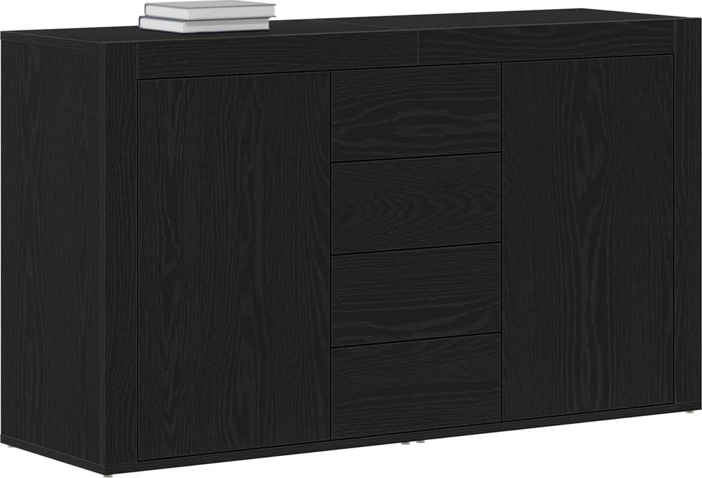 Servírovací skříň Černý dub 120 x 36 x 69 cm Kompozitní dřevo 3333865