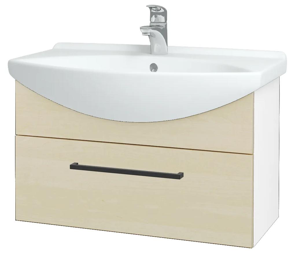 Dřevojas Koupelnová skříň TAKE IT SZZ 75 Varianta: N01 Bílá lesk / Úchytka T02 / D17 Colorado