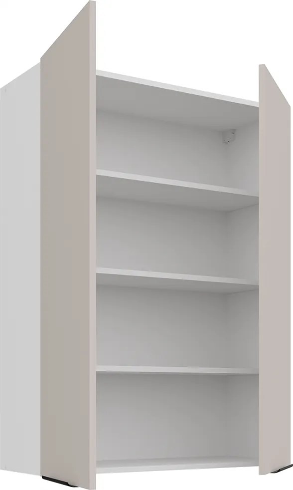 COMO | horní skříňka 80 G-108 2F policová | 80 cm | EXTRA VYSOKÁ | bílá/kašmír