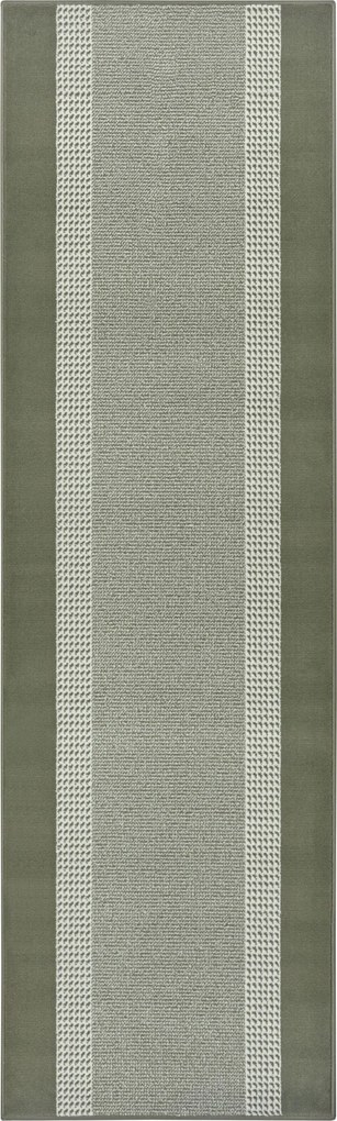 Hanse Home, Běhoun Basic 105487 Green, 80x350, zelená, chodba / předsíň