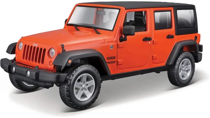 Maisto jeep wrangler unlimited 1:24 2015 oranžová