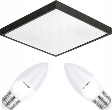 LED stropní svítidlo, panel, 2xe27 = 20w + žárovky v ceně