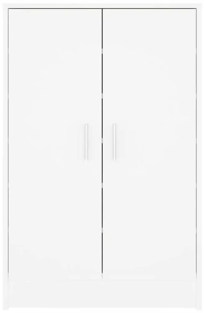 vidaXL Botník bílý 60 x 35 x 92 cm kompozitní dřevo