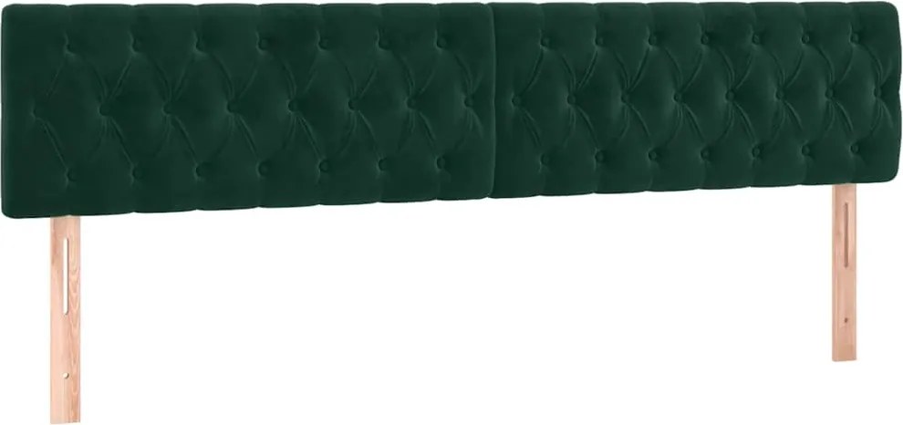 Box spring postel s matrací tmavě zelená 180x200 cm samet 3141500