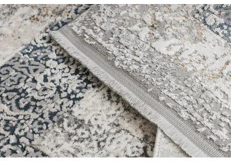Dywany Luszczow Kusový koberec TULS střapce 51323 Vintage, rámu, růžice slonová kost / šedá Rozměr koberce: 80 x 150 cm
