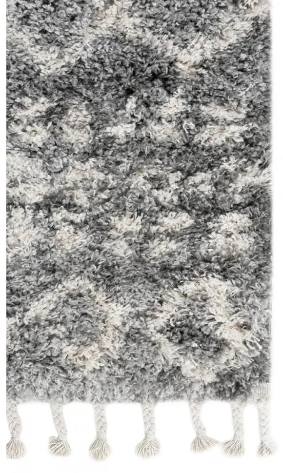 Kusový koberec shaggy Apache šedý 140x200cm