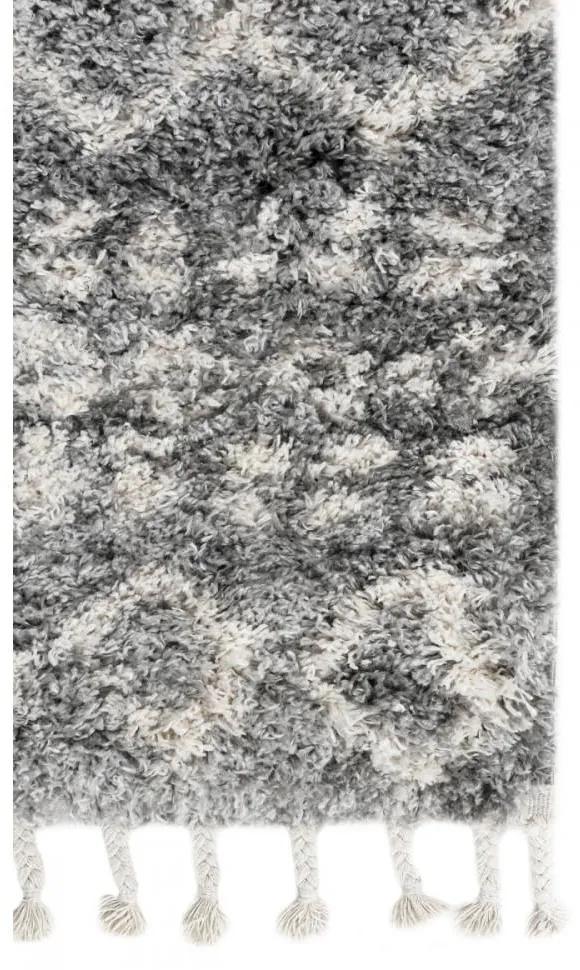 Kusový koberec shaggy Apache šedý 160x229cm
