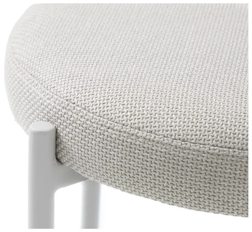 Krémová kovová stolička Pelican – Unique Furniture