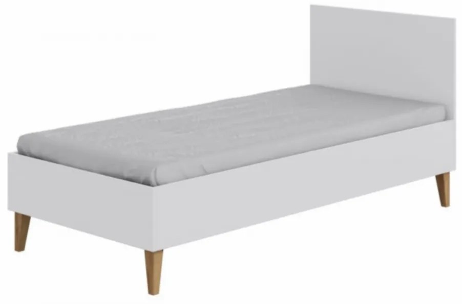 Kocot kids Dětská postel Kubi bílá, varianta 80x180, bez šuplíků