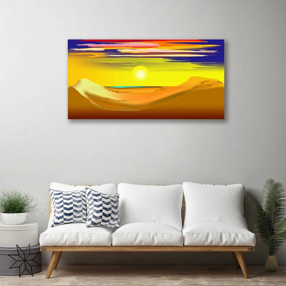 Obraz na plátně Poušť Šlunce Umění 100x50 cm