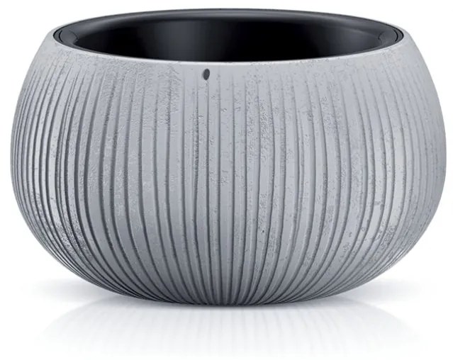 PROSPERPLAST Květináč - BETON BOWL Průměr: 14,4 cm, Barva: černý beton