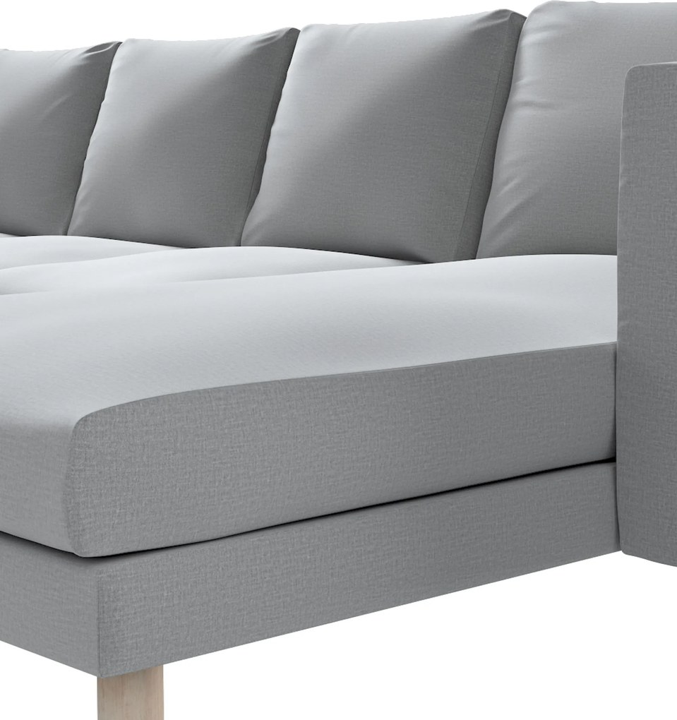 Potah na pohovku IKEA Norsborg 4-místná se šezlongem barva šedá látka sametová