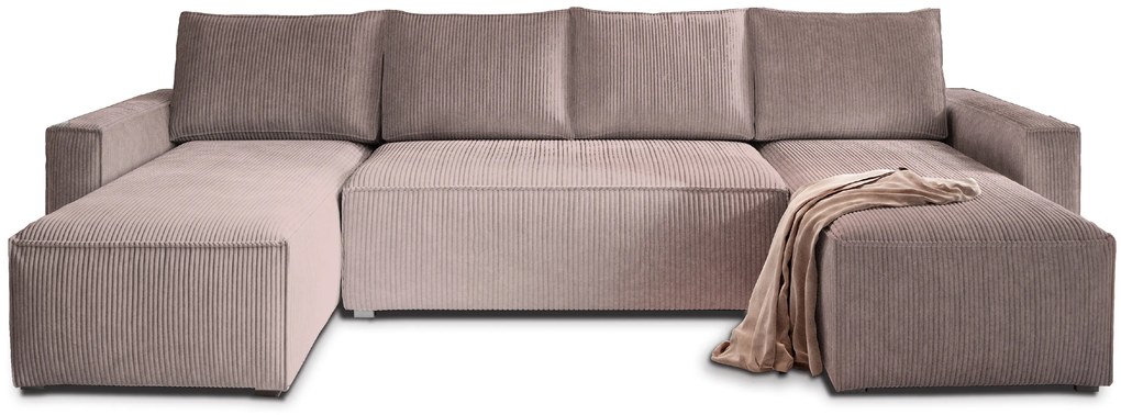 PRM Rohová sedačka ASTRA do U, 299 cm Barva látky: Smaragdově zelená (Poso 14)