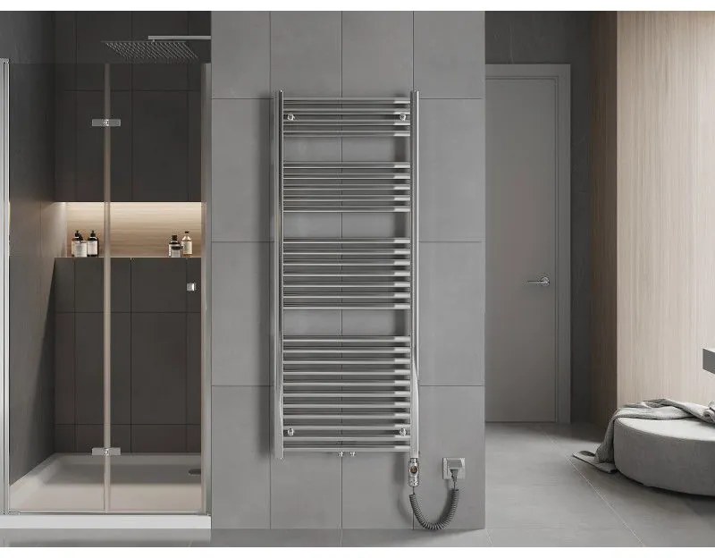 Mexen Hades, elektrické topné těleso 1500 x 600 mm, 600 W, chromová, W104-1500-600-2600-01