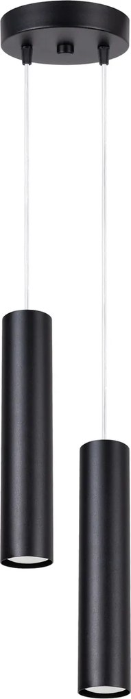 Sollux Lighting Závěsná lampa LAGOS 2P černá