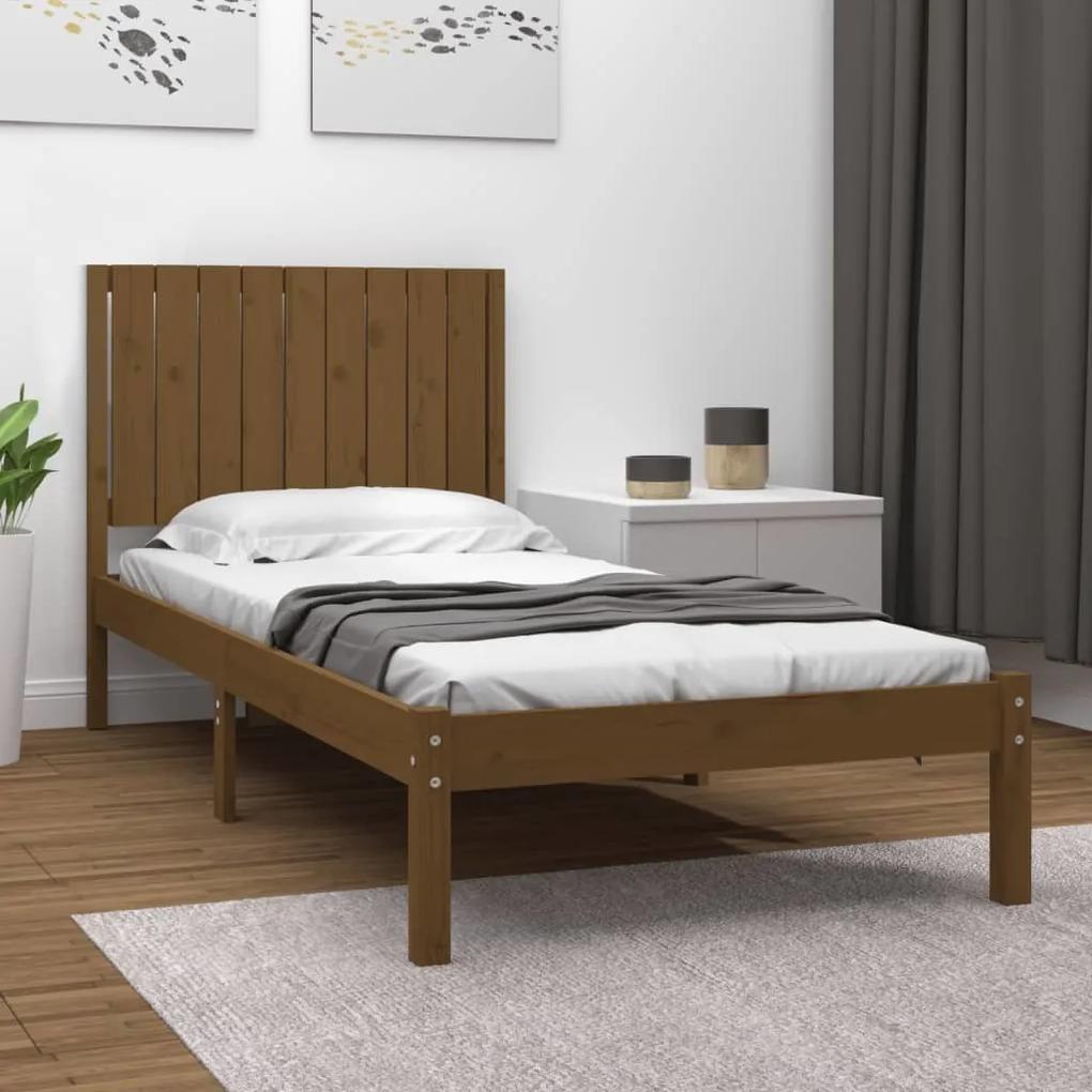 vidaXL Rám postele masivní borovice 90 x 200 cm [3104401] Barva: Bílá