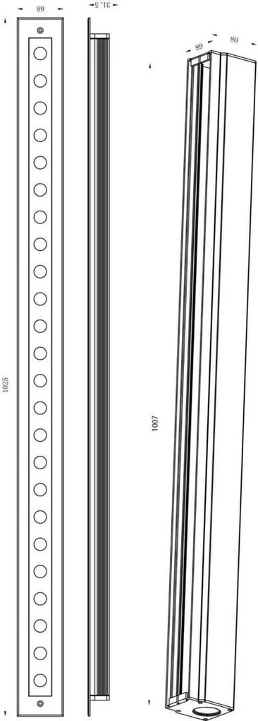 IMPR 730432 Zemní zápustné svítidlo Line VI WW pojezdové - DEKOLIGHT