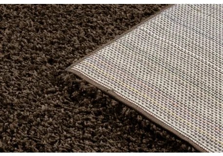 Dywany Luszczow Kusový koberec SOFFI shaggy 5 cm hnědý Rozměr koberce: 60 x 200 cm