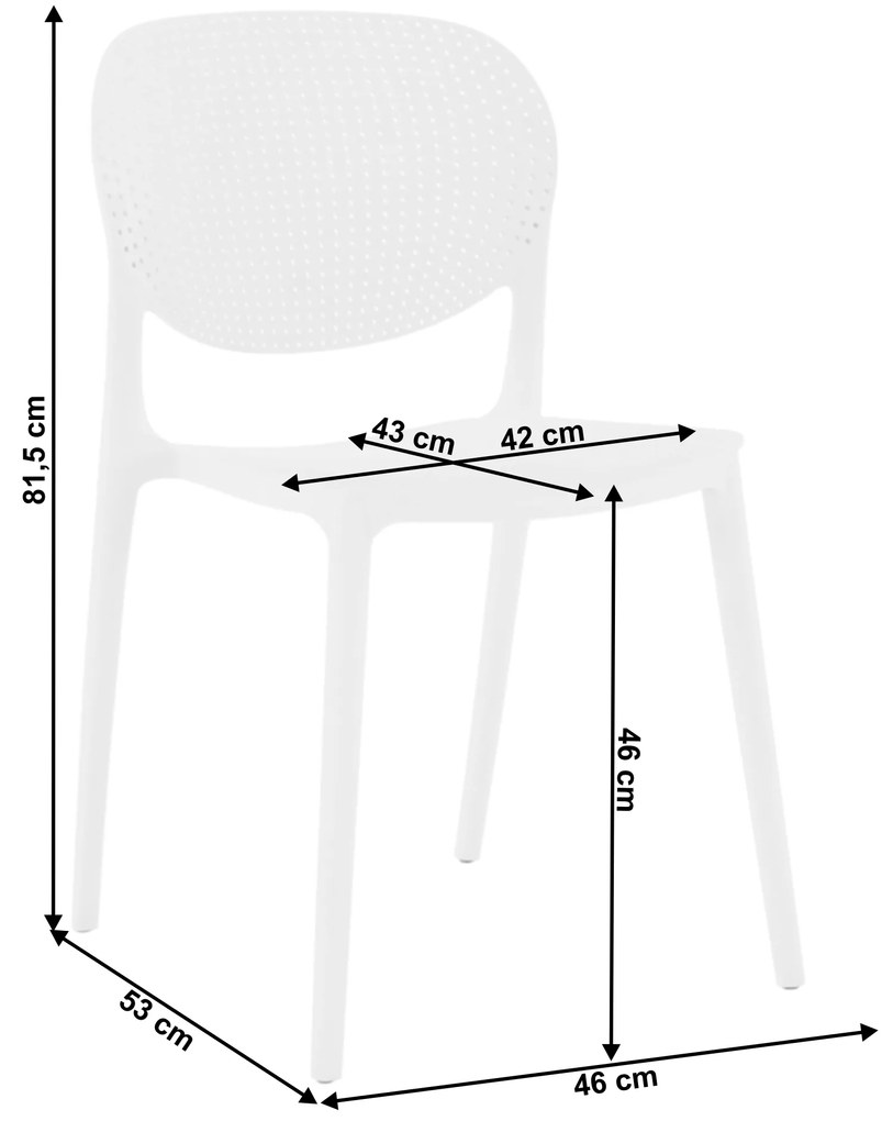 Kondela Stolička, bíla, FEDRA NEW