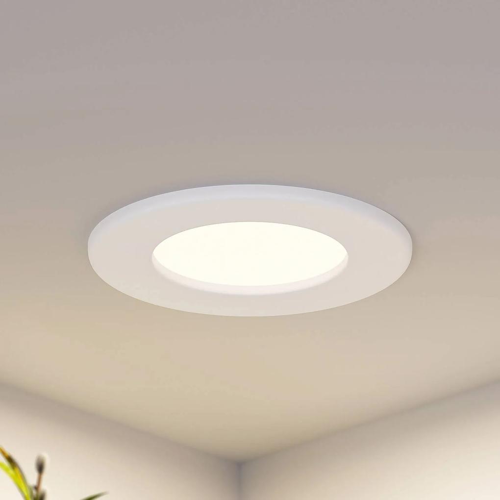 Prios LED vestavné svítidlo Cadance, bílé, 11,5 cm, stmívatelné