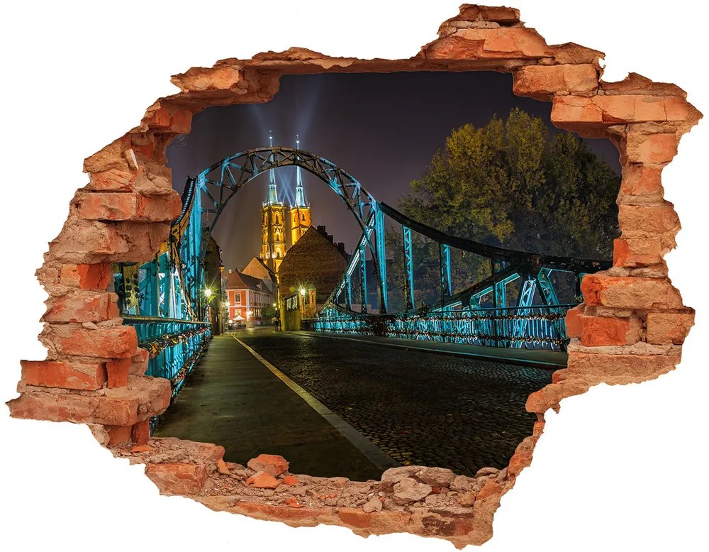 Wallmuralia Fototapeta díra na zeď 3D Most zamilovancýh 90x70 cm